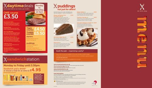 to view our Food Menu - Marston's Inns and Taverns