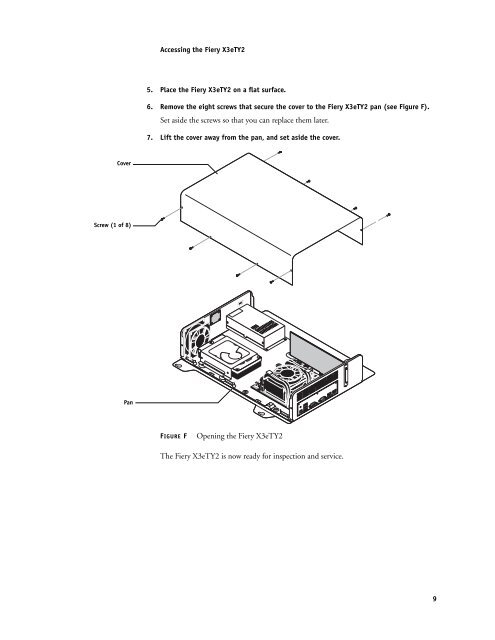 Accessing the Fiery X3eTY