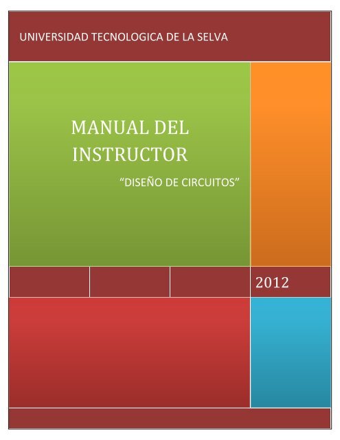 manual del instructor circuitos - Universidad TecnolÃ³gica de la Selva