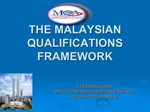 the malaysian qualifications framework - Asia Pacific Academic ...