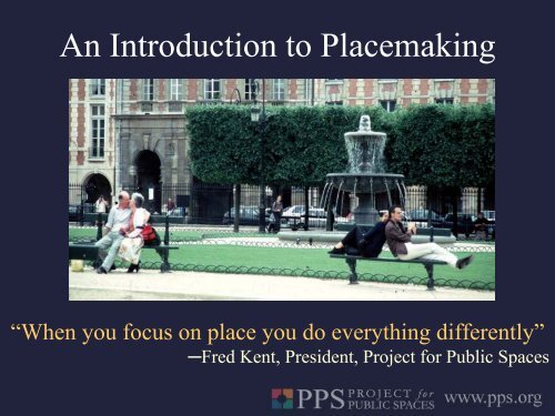 An Introduction to Placemaking - Project for Public Spaces