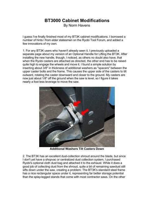 BT3000 Cabinet Modifications - Bt3central