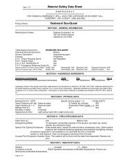 Material Safety Data Sheet Sea-Chlor - Seaboard Industries