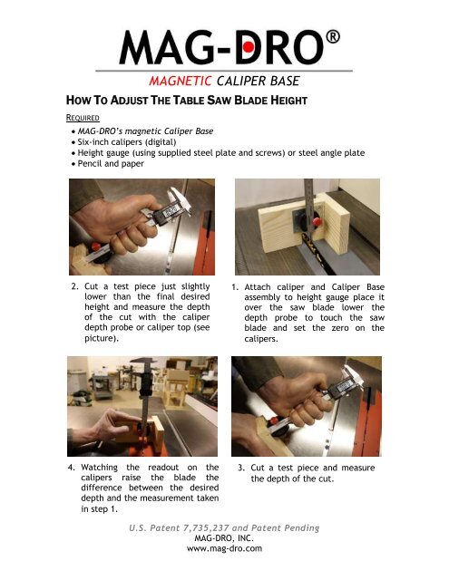 magnetic caliper base - Mag-Dro Home
