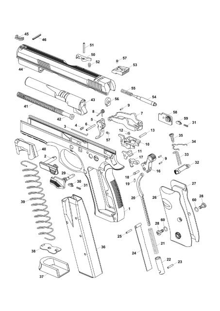 Explosionszeichnung CZ 75 SP-01 Shadow