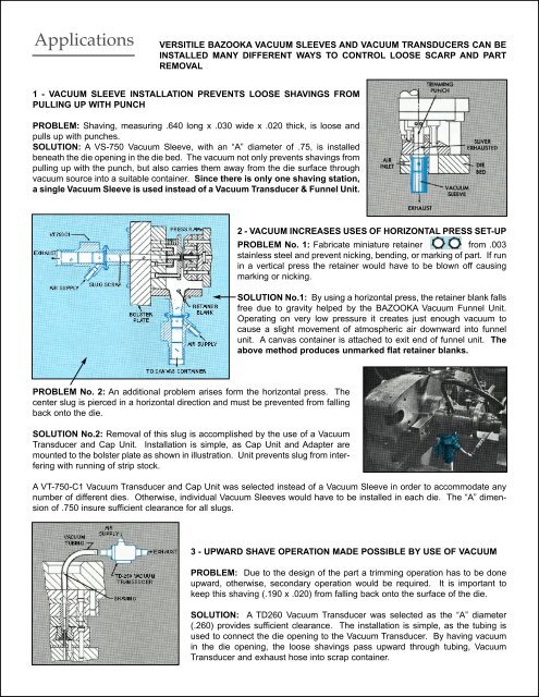 Applications - Air-Vac