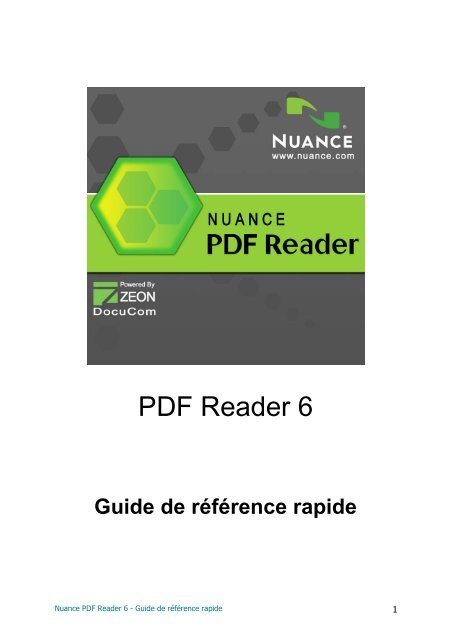 Guide de référence rapide - Support - Nuance