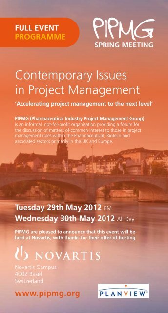 Contemporary Issues In Project Management PIPMG ORG