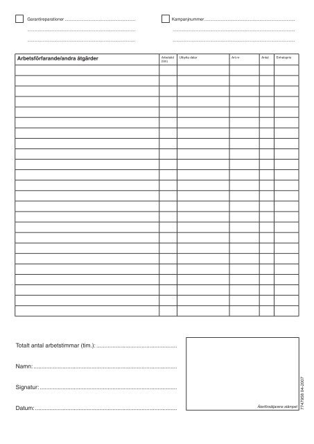 ChecklistaKontrolleraFyll