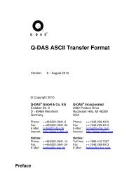 Automotive Quality Data Exchange Format (AQDEF) - Q-DAS