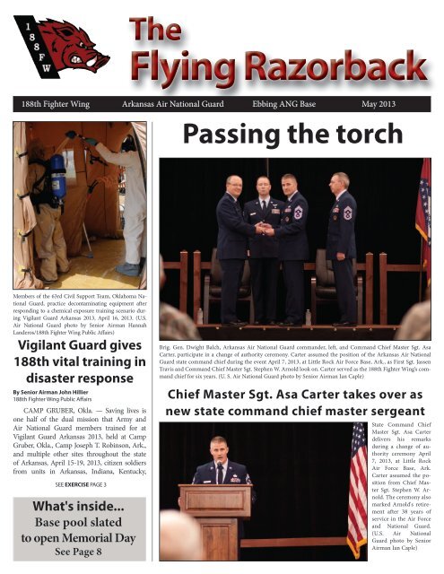 May 2013 The Flying Razorback - 188th Fighter Wing, Arkansas Air ...
