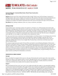 Tech Note 21 Brick Masonry Cavity Walls