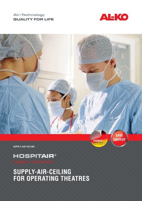 SUPPLY-AIR-CEILING FOR OPERATING THEATRES - AL-KO