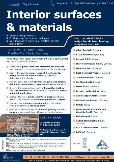 Interior surfaces & materials - Mgxa.com