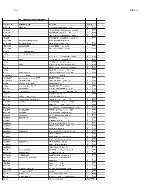 download plant list in pdf - Woldhuis Farms Sunrise Greenhouse