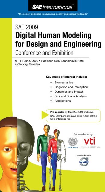 Digital Human Modeling for Design and Engineering - SAE