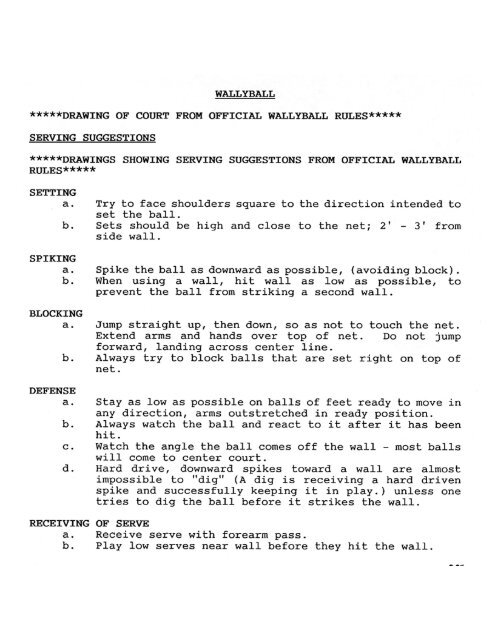Wallyball Rules - Douglas Sports Nets and Equipment Wallyball Rules - Douglas Sports Nets and Equipment