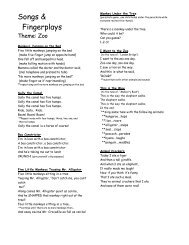 fingerplays apples - Preschool