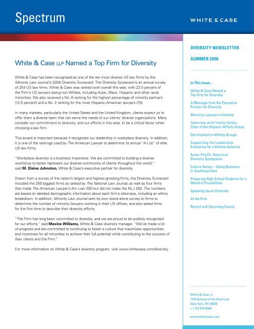 Spectrum - White & Case