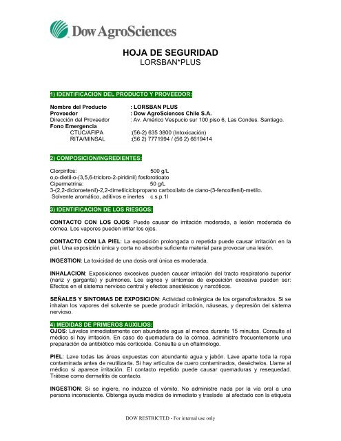 Lorsban Plus - Afipa