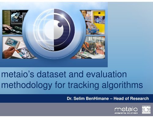 metaio's dataset and evaluation methodology for tracking algorithms