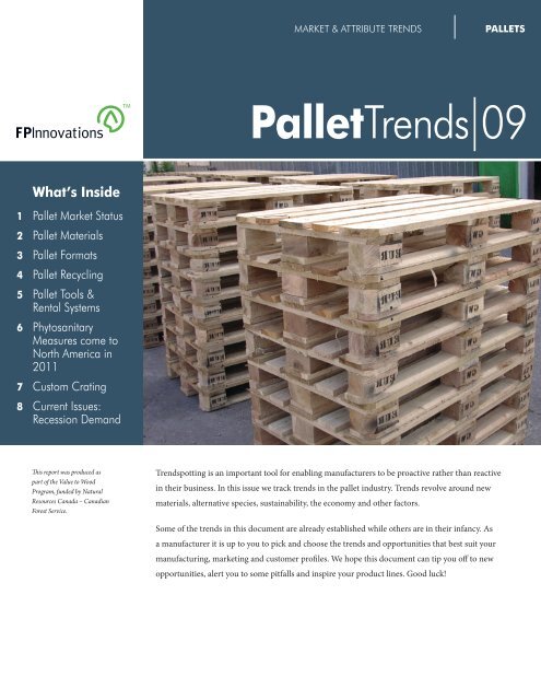 Pallet Trends 09 - Solutions for Wood