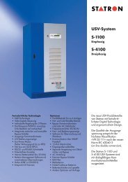 DOWNLOAD DATASHEET S2100 S2300 Industrial UPS - Statron