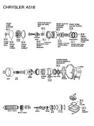 TH200 Transmission Expanded View Diagram