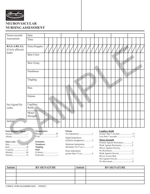 Neurovascular Nursing Assessment