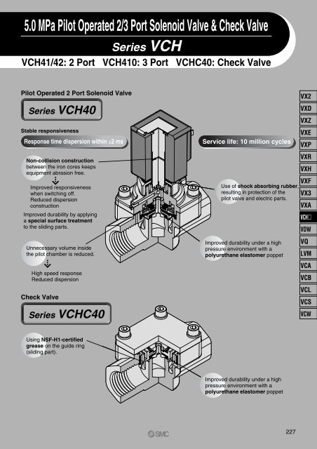 5.0 MPa Pilot Operated 2/3 Port Solenoid Valve ... - SMC ETech
