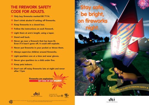 A5 Kids Firework Leaflet - UK Fireworks Safety Website