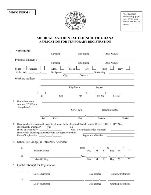 Temporary Registration Forms.pdf - Medical & Dental Council Ghana