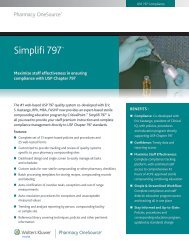 Introduction to Simplifi 797 - Pharmacy OneSource