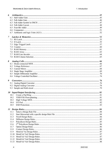 MICROWIND & DSCH USER'S M