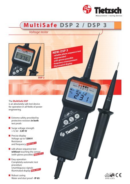 MultiSafe DSP 2 / DSP 3 Voltage tester
