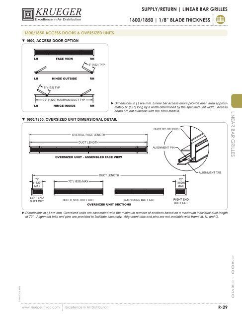 SUPPLY/RETURN | LINEAR BA