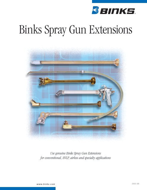 Binks Spray Gun Extensions - Clemtex