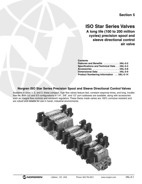 ISO Star Series Valves
