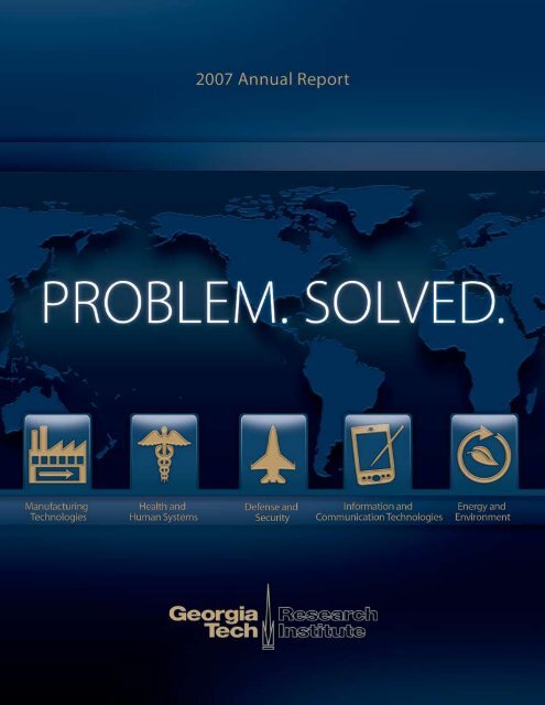 The GTRI MIssIon - Georgia Tech Research Institute