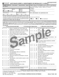 CBCL/1½-5 and LDS - Aseba