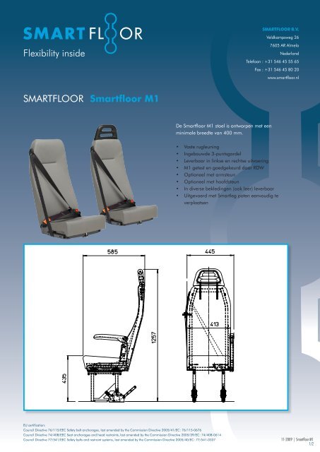 SMARTFLOOR Smartfloor M1 Flexibility inside