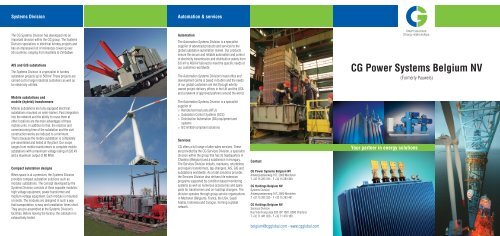 CG Power Systems Belgium NV