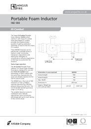 K40 & K20 Foam/Water Sprinklers - Angus Fire