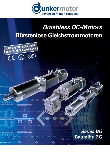 Brushless DC-Motors BÃ¼rstenlose ... - Dunkermotoren