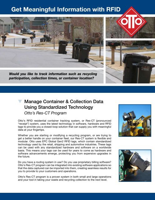 Get Meaningful Information with RFID - Otto Industries