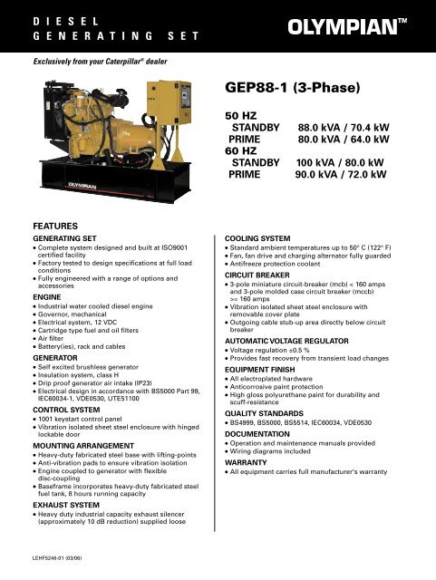 GEP88-1 (3-Phase) - E-TEC Power Management