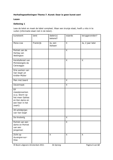 Herhalingsoefeningen - NT2.nl