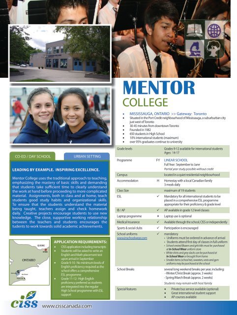 Mentor College Student