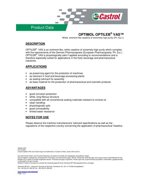 optimol optileb® vas