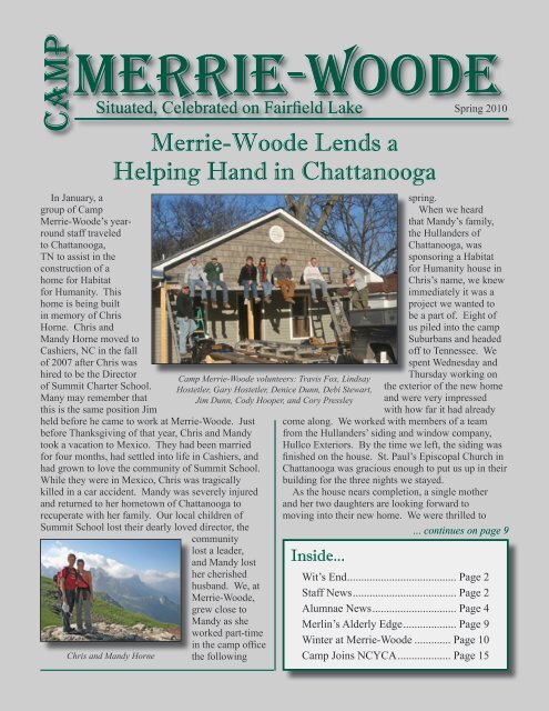 Spring 2010 - Camp Merrie-Woode